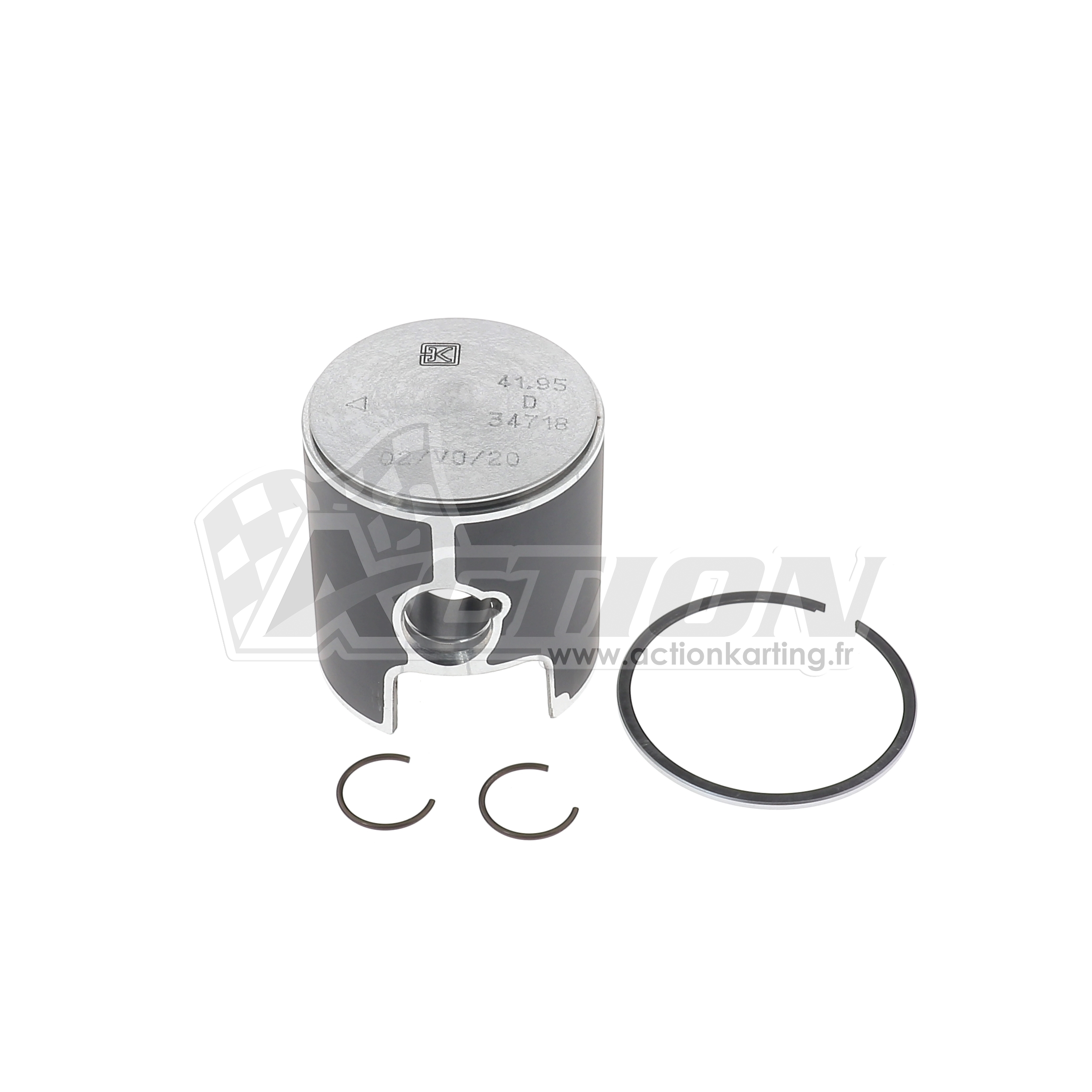 Piston complet - 41,95 Mini FR Vortex Mini 60 FR - Action karting - Pièces détac